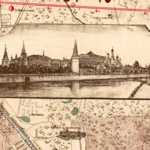Vintage Map of Moscow 1910