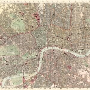 Vintage Map of London 1880