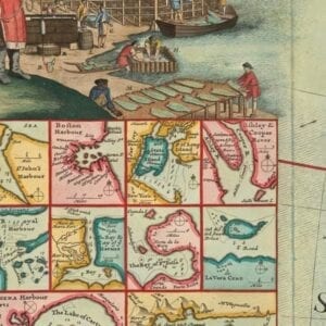 Vintage Map of North America 1712
