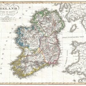 Vintage Map of Ireland 1841