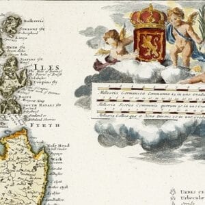 Vintage Map of Scotland 1737