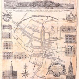 Vintage Map of Drogheda 1749